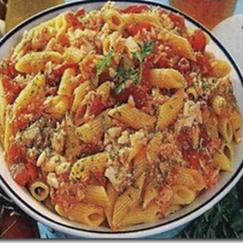 Pennette con pomodorini e granchio