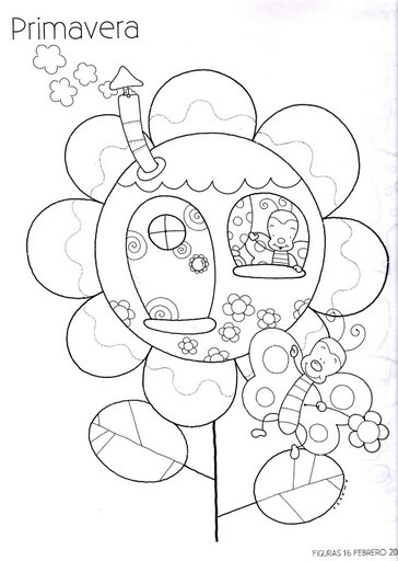 SPRING COLORING PAGES