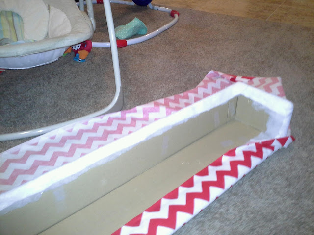 Our House Upon a Rock: Cornis, or window box curtain rod cover thing.