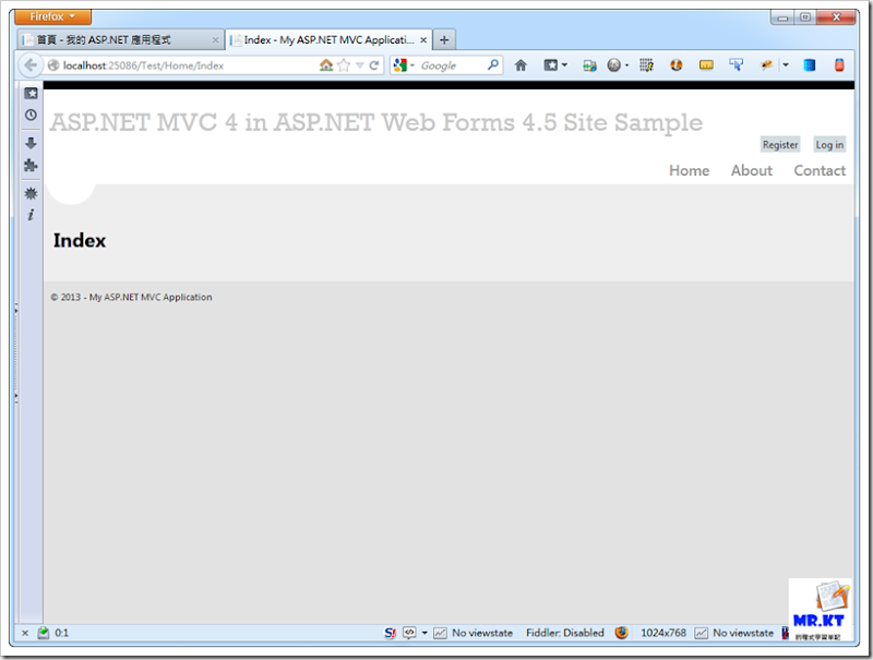 Mrkt 的程式學習筆記 Aspnet Web Forms 專案加入 Aspnet Mvc 4