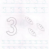 FICHAS PARA APRENDER EL NUMERO 3