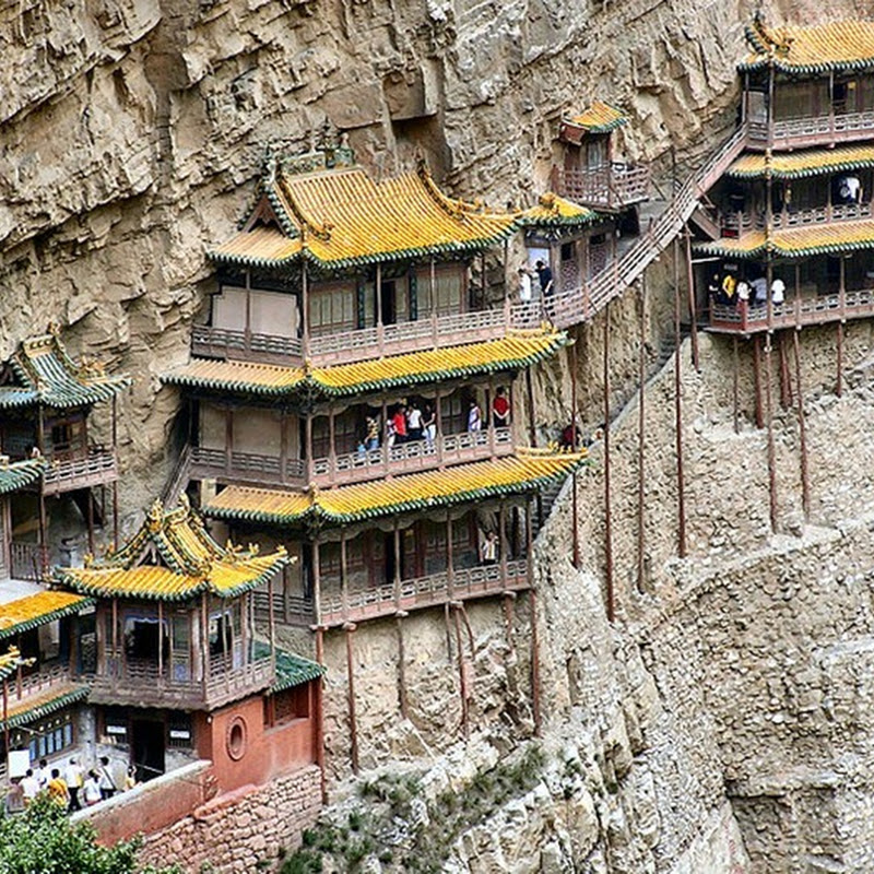 Hanging Temple in Mount Hengshan, China | Behind of Amazing