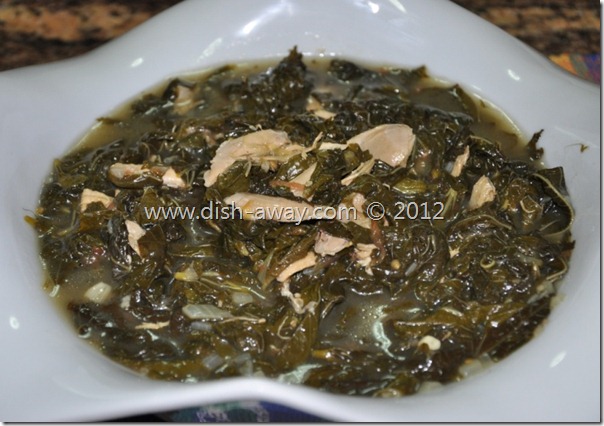 Molokhia (Jews Mallow) with Chicken Recipe - dish-away
