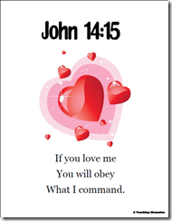 Memory Verse Helps-John 14:15