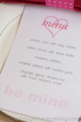 {DIY} Individual Menu Tutorial - A Thoughtful Place