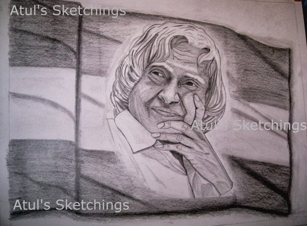 APJ Abdul Kalam: Painting of kalam sir by a fan AtuL