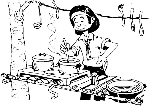 Dibujo Para Colorear De Una Mamá Cocinando Imagui 