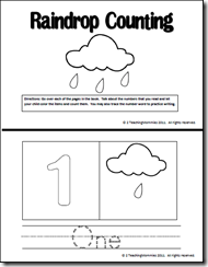 Spring Rain-Color, Count, and Water Cycle