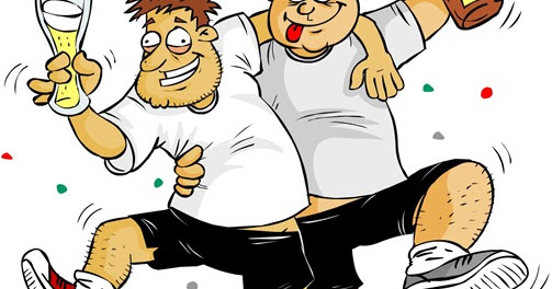 Charges e Desenhos do Diemer: Ilustração de Bêbados para Bloco de Carnaval