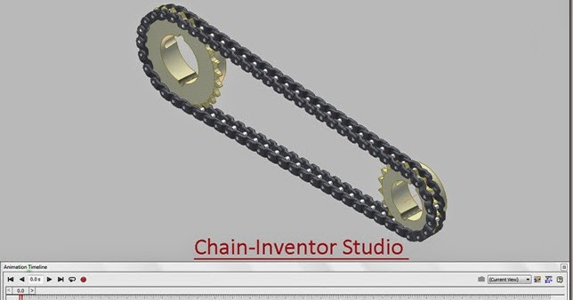 3D Solid Modelling Videos: Chain-Inventor Studio-Autodesk Inventor 2013 (with caption and audio ...