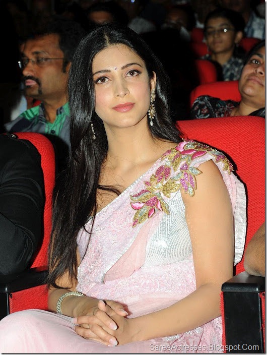 8 Hot Pictures Of Shruti Hassan In Pink Saree Bollywood Latest Actress Actors Wallpapers