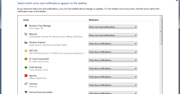 Remove Obsolete Notification Area Icons in Windows 7