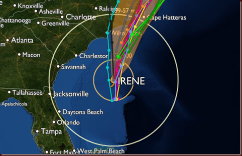 Web Visualization @ NCSU: Viz: Live Hurricane Irene Tracking
