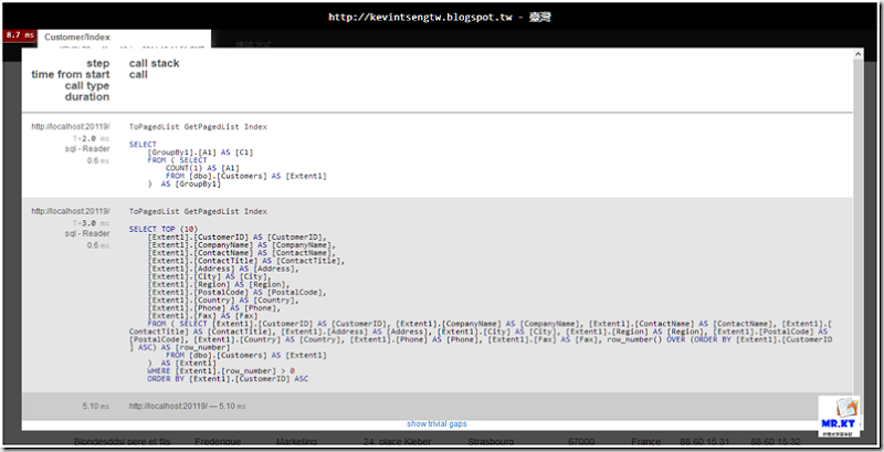 Mrkt 的程式學習筆記 Aspnet Mvc 5 Entity Framework 6 Miniprofiler 3
