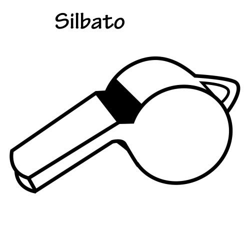 DIBUJOS DE SILBATOS PARA COLOREAR