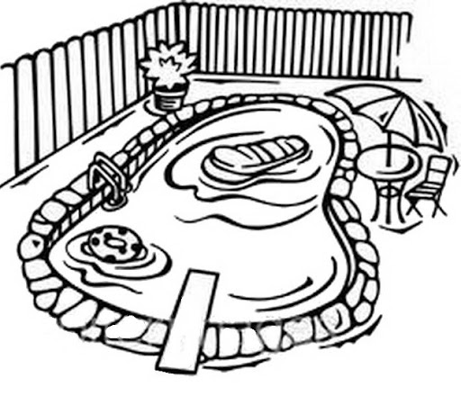 Piscina para colorear infantil - Imagui
