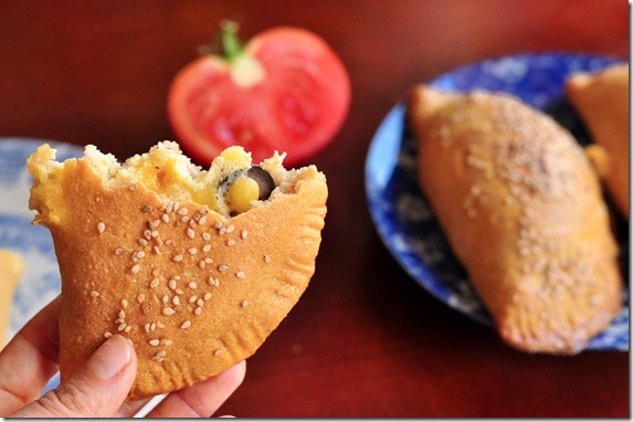 Navy bean and hominy calzones with real cheese - Pancake Ninja