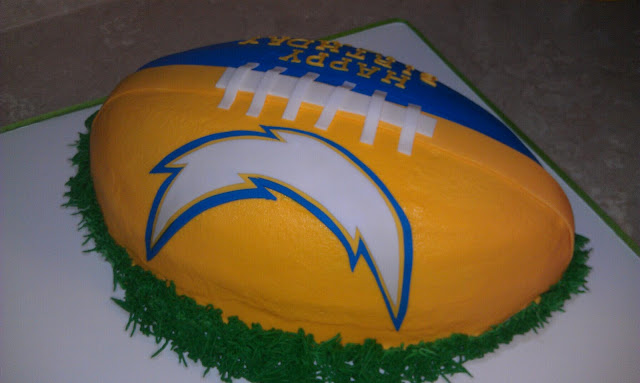 Amanda's Specialty Cakes: Dallas Cowboys & San Diego Chargers Football ...