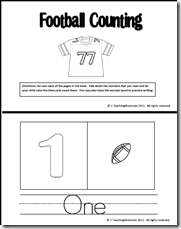 Football Colors and Counting • A Teaching Mommy