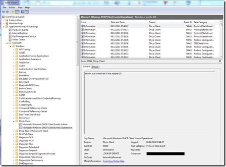 Information Transmogrification: Debugging DHCP on the client