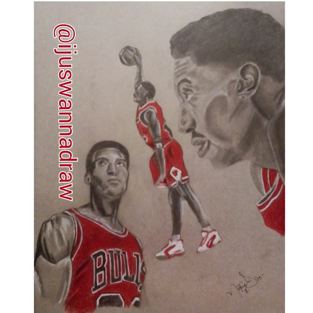 I just wanna draw.: Scottie Pippen all done. Maybe