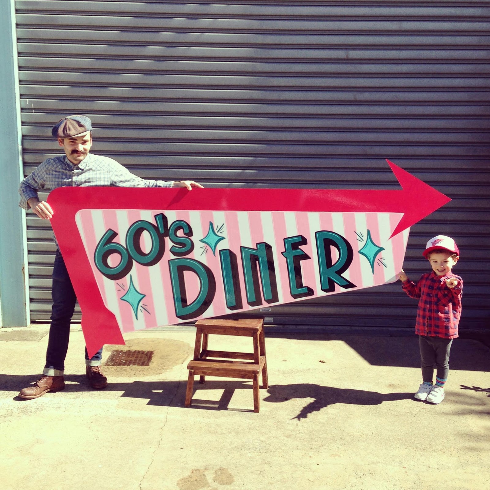 Tj Pinstriping: 60's Diner Sign