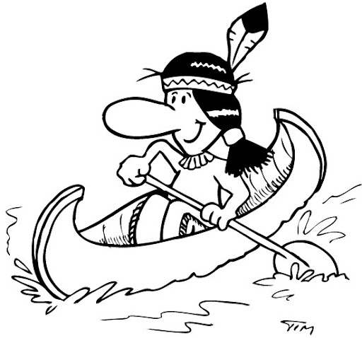 Imagen de canoa para colorear - Imagui