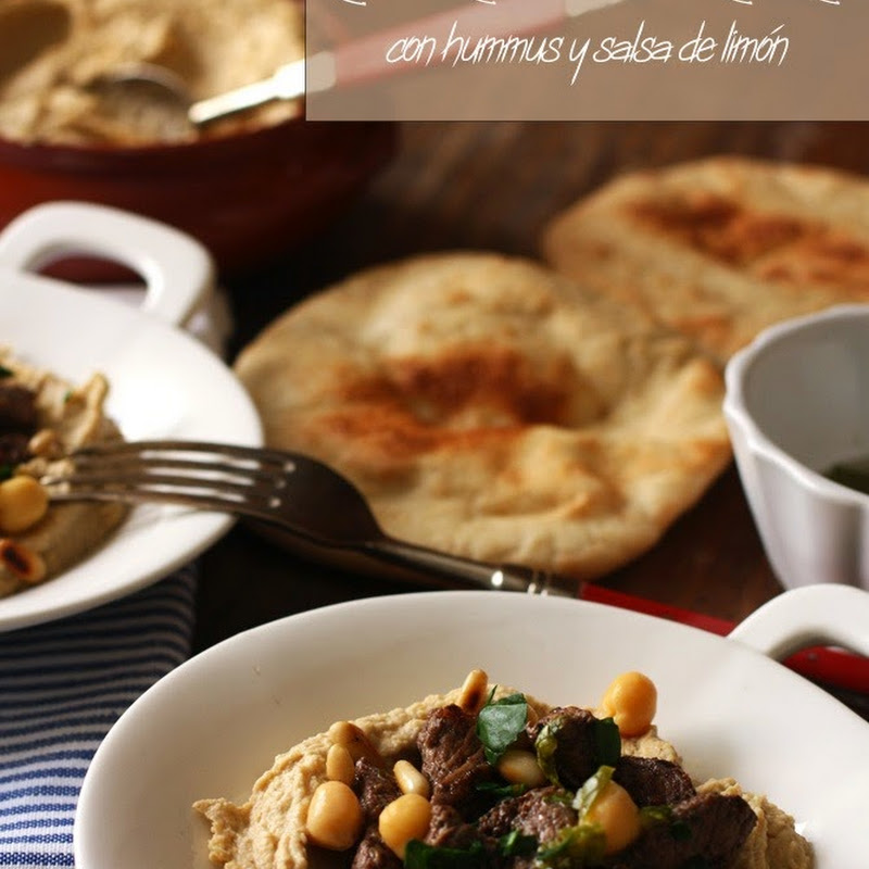 Kawarma de cordero con hummus y salsa de limón - Lola en la cocina