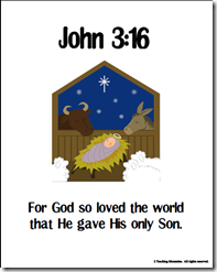 Memory Verse Helps-John 3:16