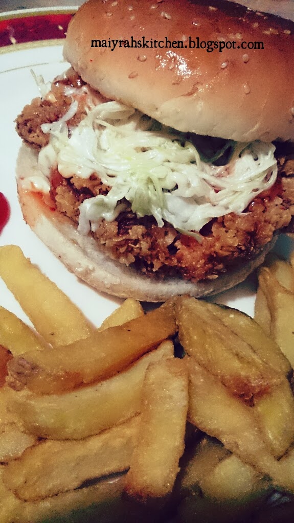 Maiys Kitchen: Homemade Zinger Burger