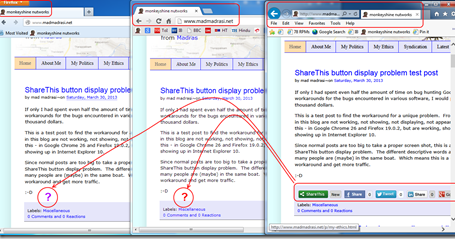 ShareThis button display problem fixed