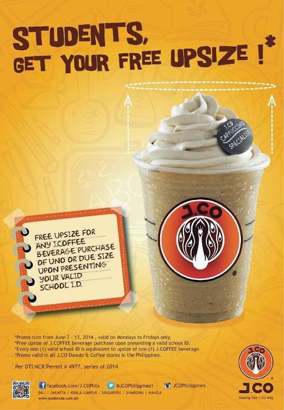 Free Upsize at J.Co - EDnything