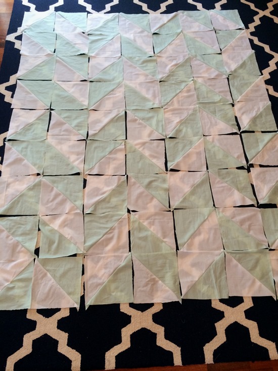 Herringbone Quilt Tutorial ~ Shan Made