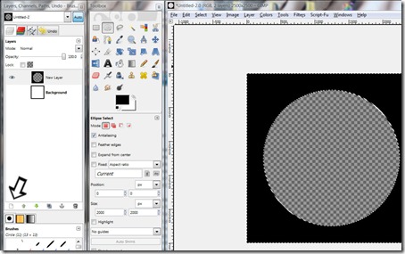 Sandy Edgar Visual Arts: Out of Bounds Tutorial (Round) using The Gimp