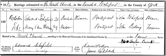 Schofield Family History