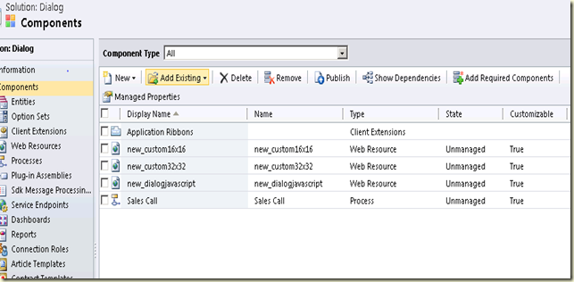 How to start a Dialog from Application Ribbon in CRM 2011 | Exploring ...