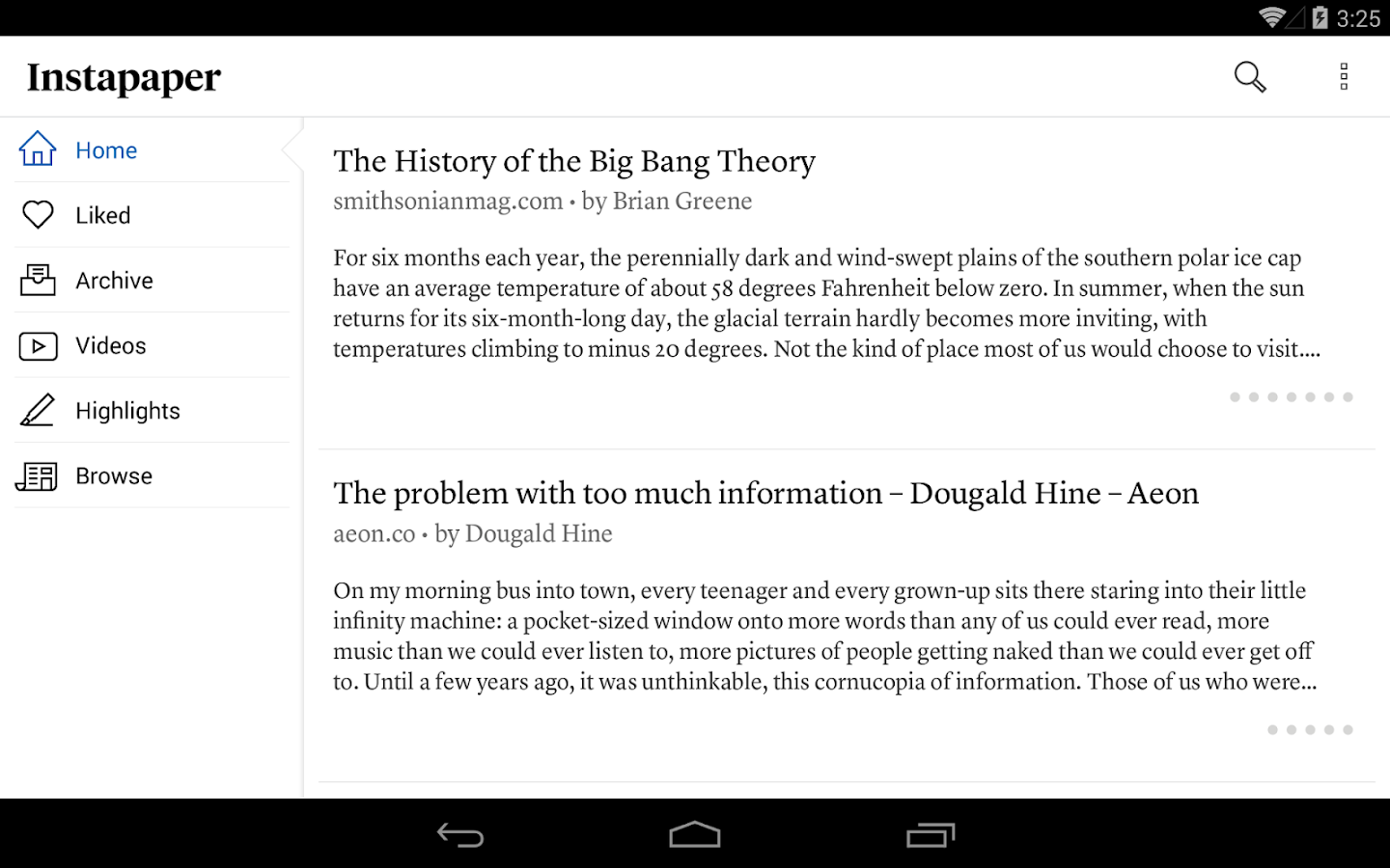 Instapaper - Google Play の Android アプリ