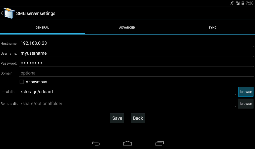 AndSMB (samba client) - Google Play の Android アプリ