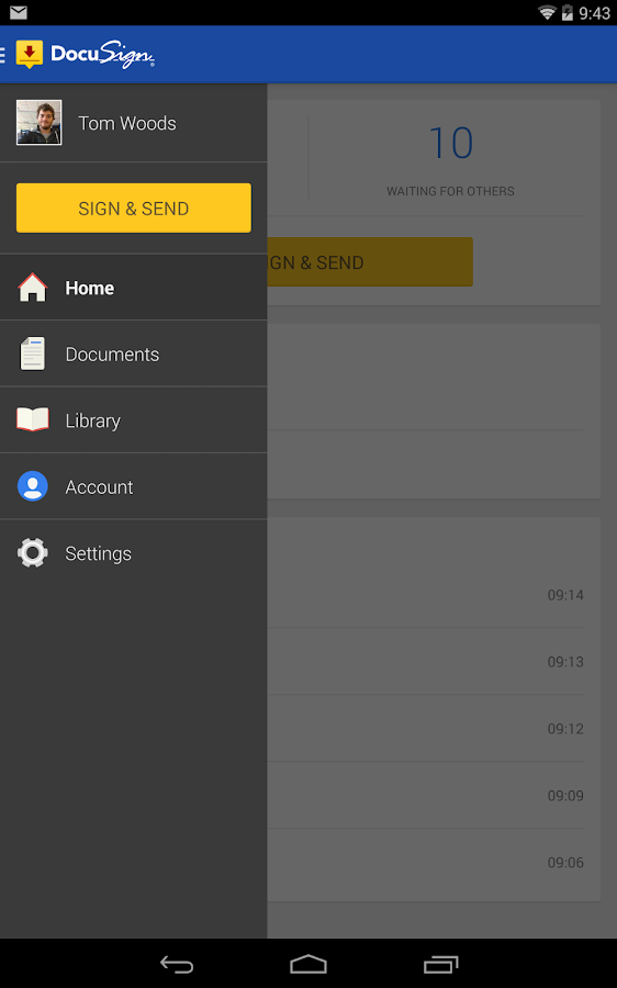 DocuSign - Sign & Send Docs - screenshot