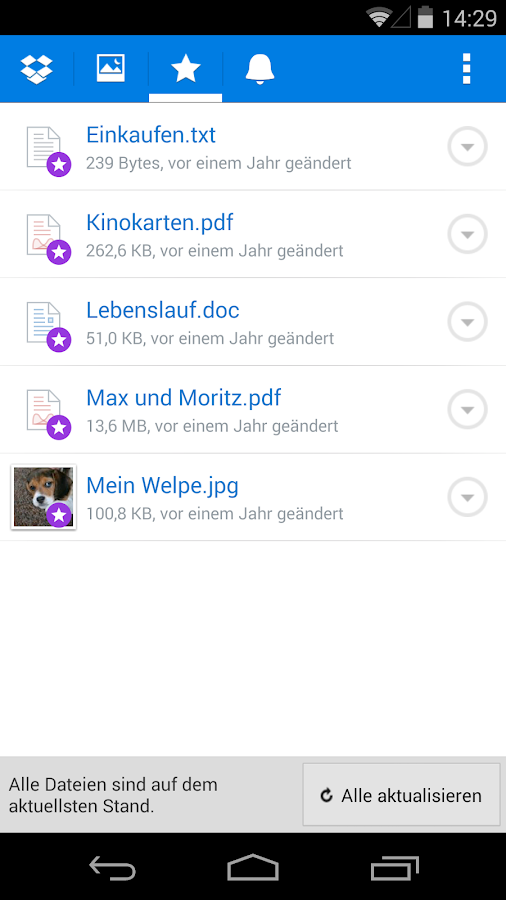 Dropbox - screenshot