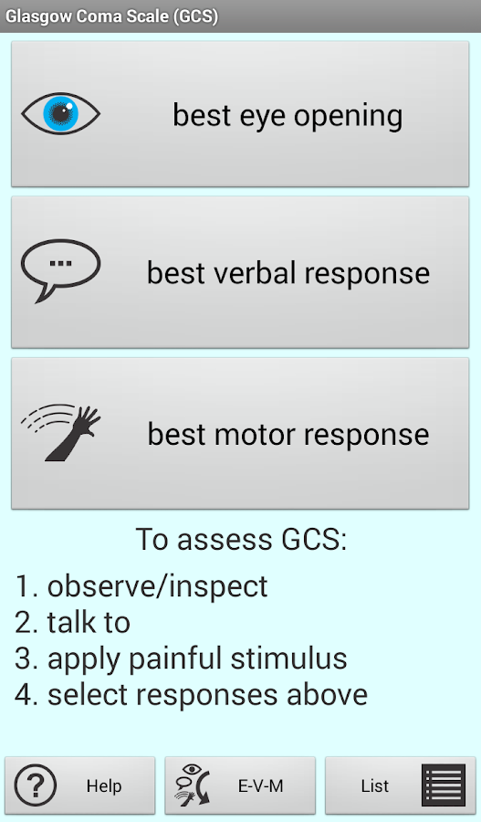 Glasgow Coma Scale (GCS) - Android-appar på Google Play