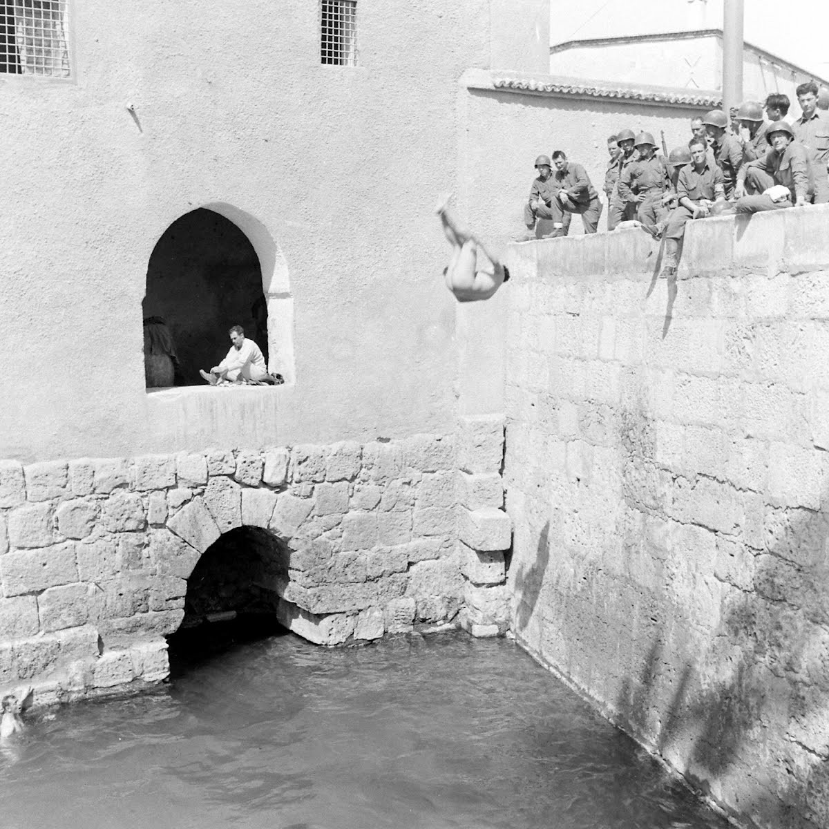 Soldiers Swim In Roman Baths At Gafsa - Eliot Elisofon — Google Arts ...