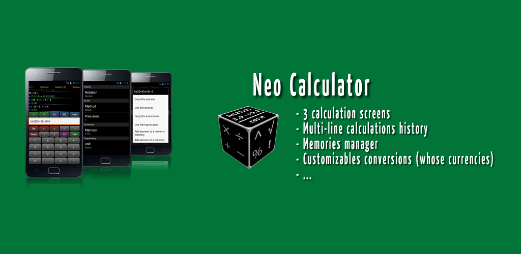Neo Calculator Free - Latest version for Android - Download APK