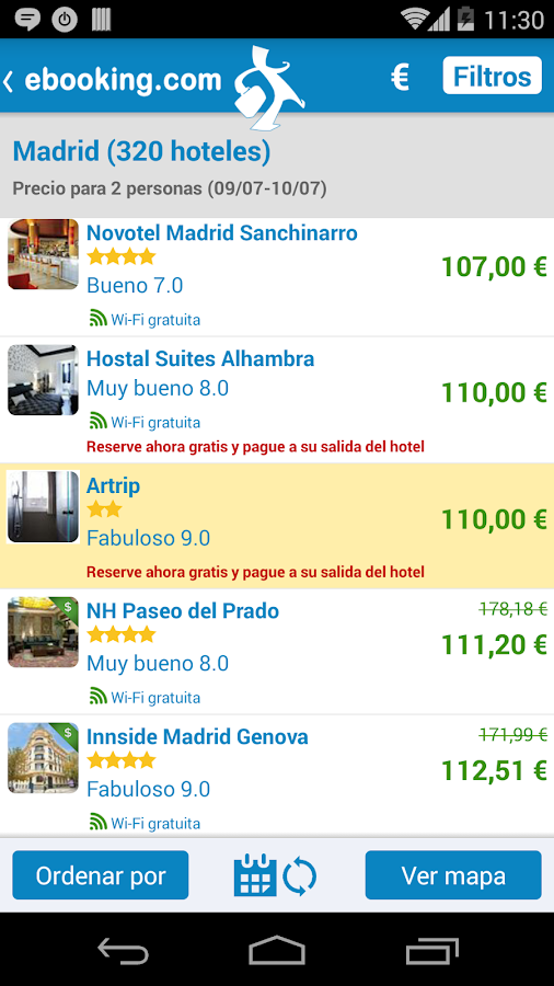 ebooking: reserva de hoteles - Aplicaciones de Android en Google Play