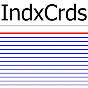 Index Cards IndxCrds – Electronic Index Cards to get you organized ...