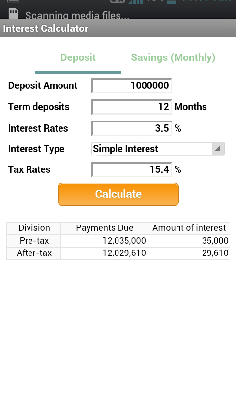 Interest Calculator - Android Apps on Google Play