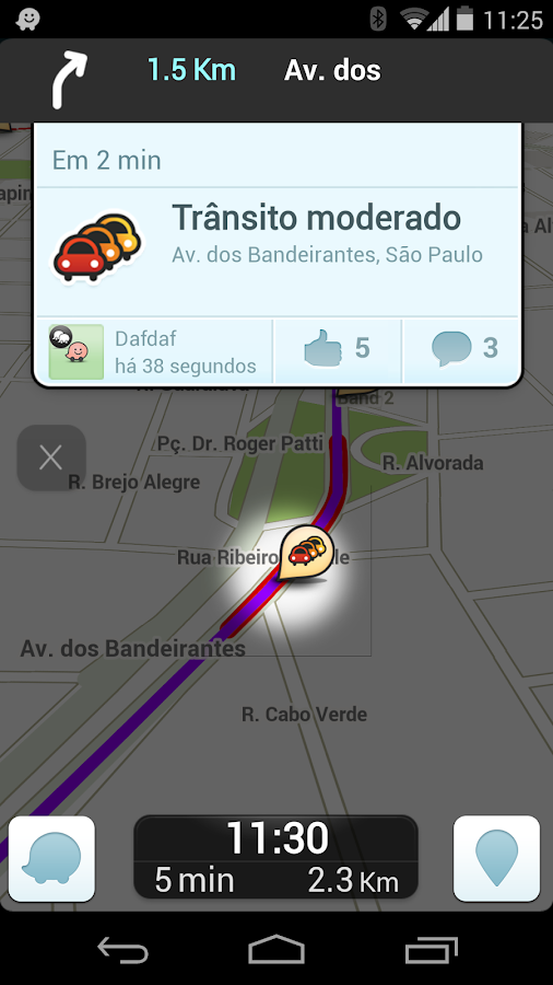 Waze social GPS Maps & Traffic - screenshot