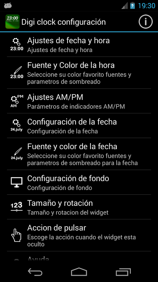 DIGI Clock Widget - Aplicaciones de Android en Google Play