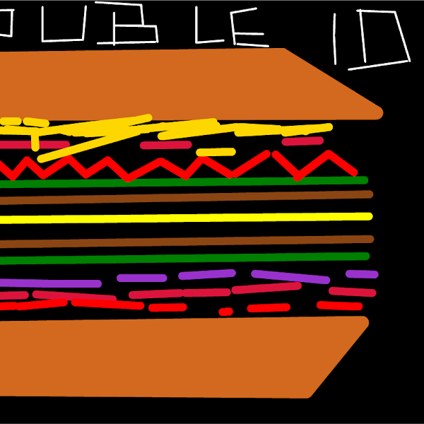 Hamburger Drawing 3: Double Cheeseburger » drawings » SketchPort