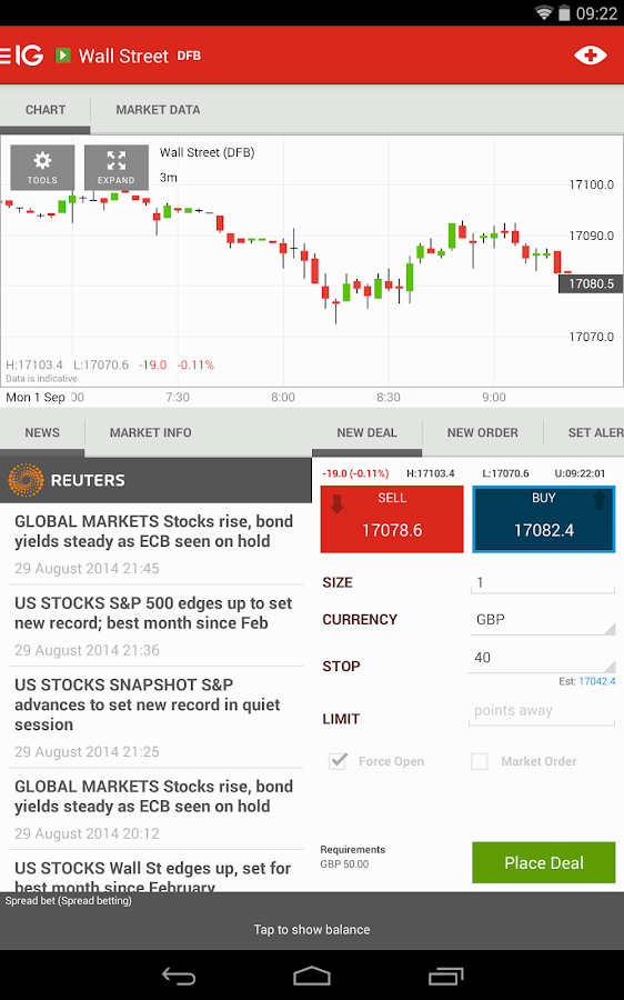 IG Trading CFD et Forex - screenshot